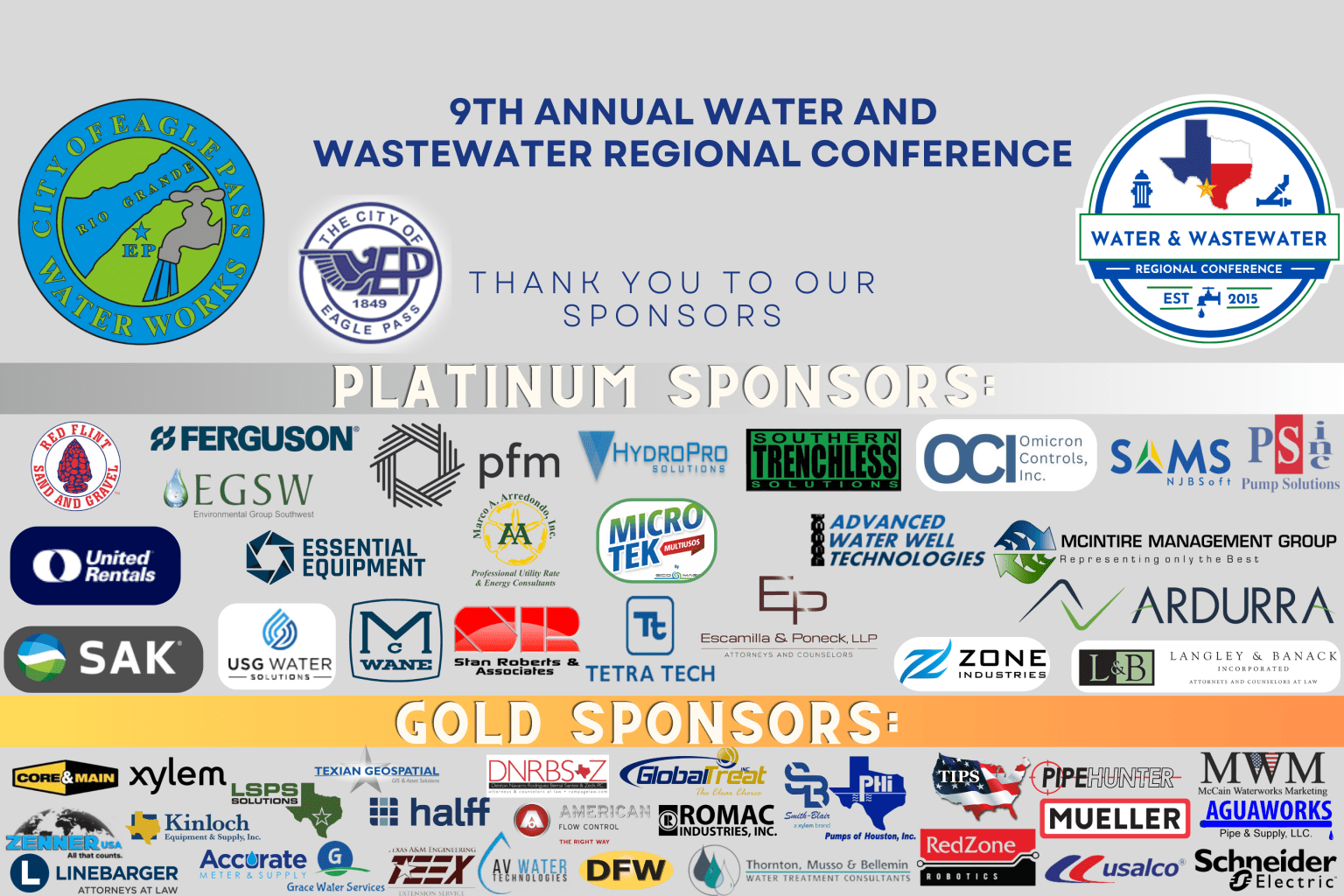 Water & Wastewater Regional Conference – February 19-21, 2025 Eagle Pass, TX